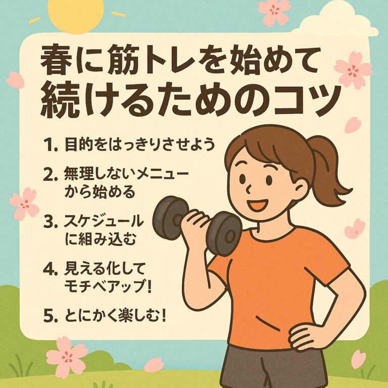 春こそ筋トレを始めるチャンス！続けるためのコツ5選 – スポーツクラブアクトス – AXTOS